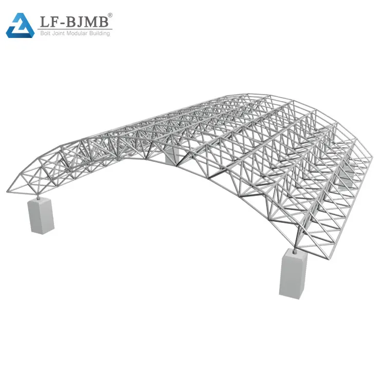 Bolted Connection Steel Space Frame Roof for Industrial Silos Coal ...