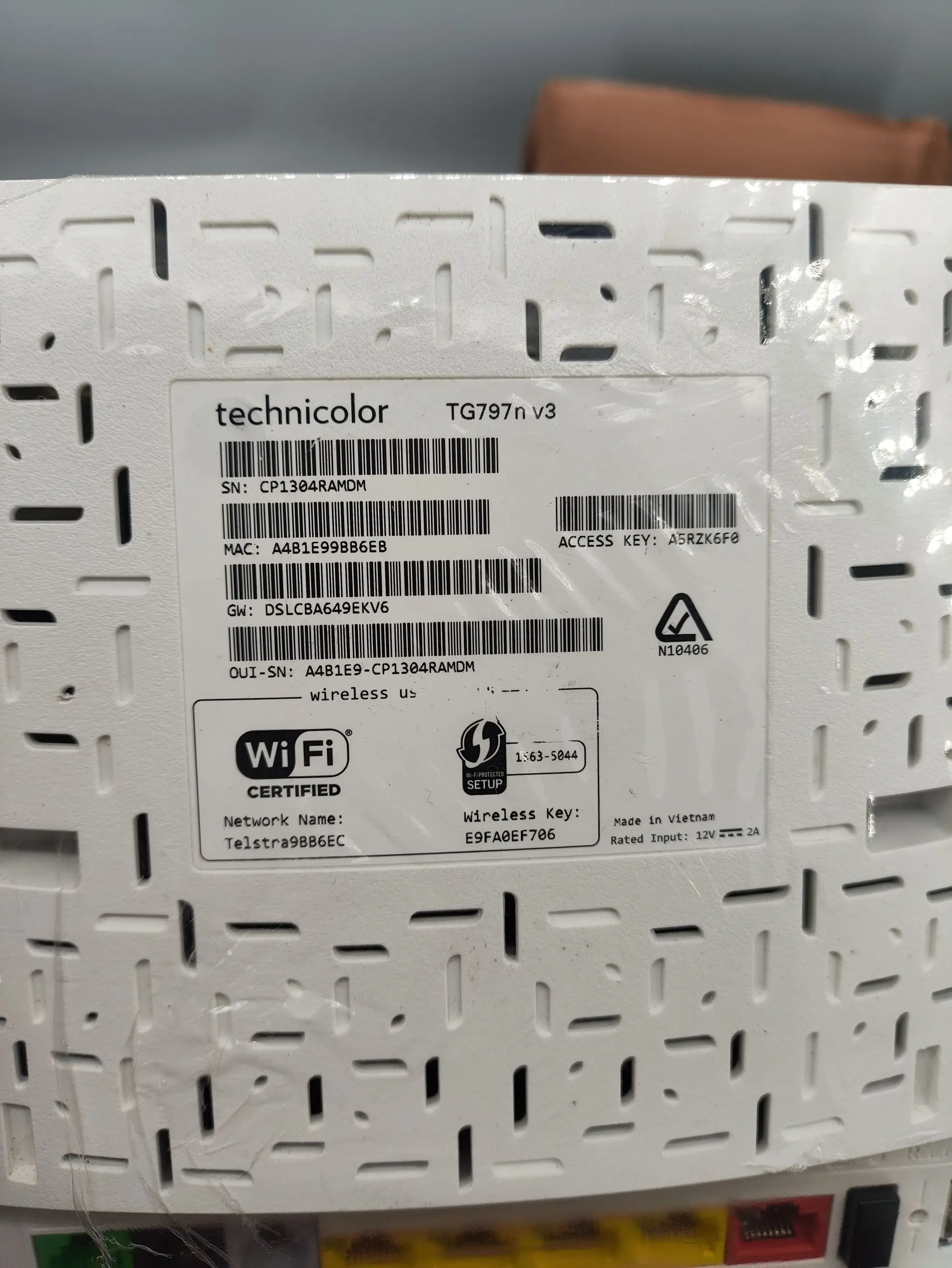 Tp-link Technicolor TG797N V3 Modem ADSL2+ Router 300mbps