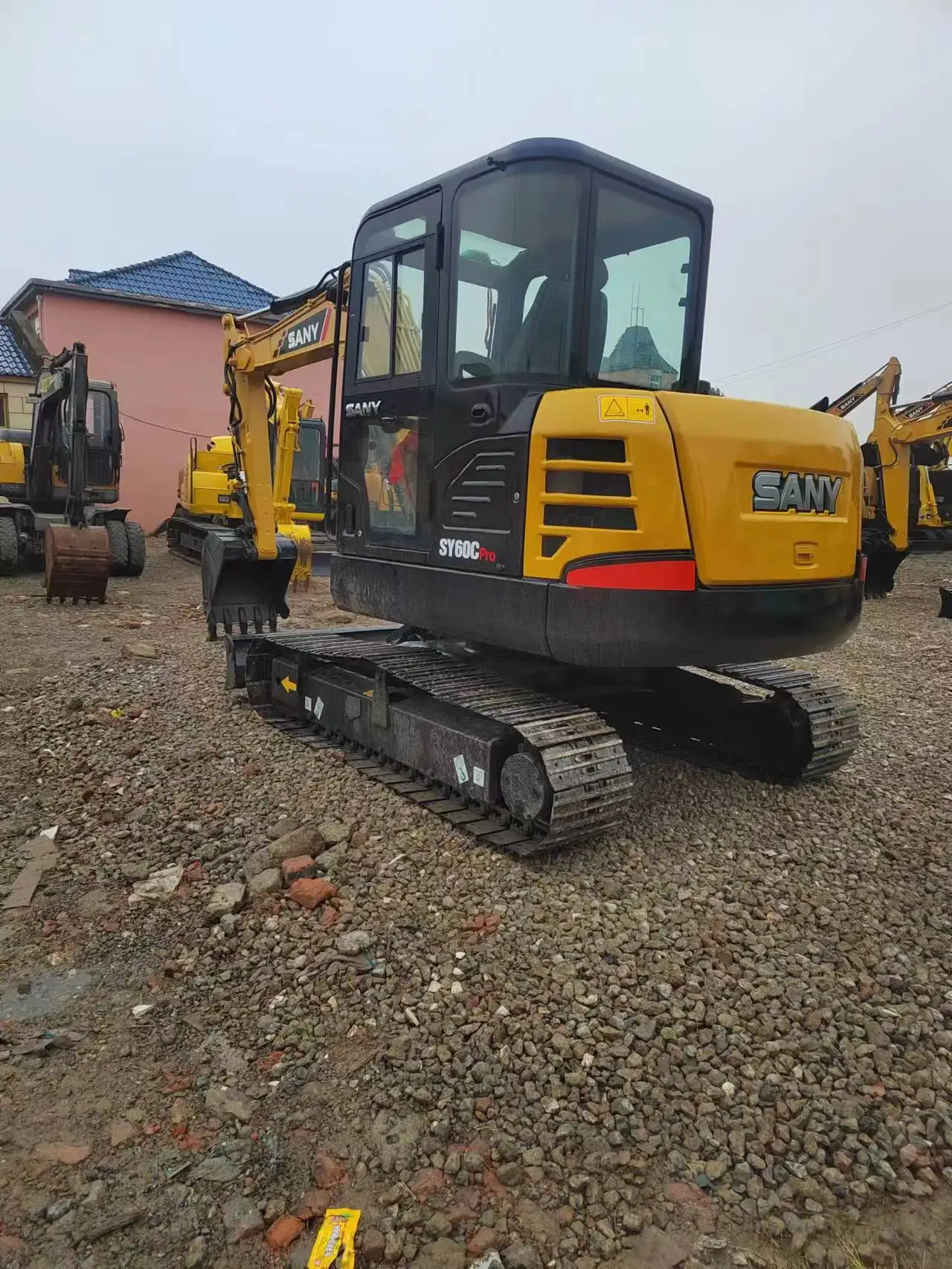 Duty Free China Used Sany SY60 6tons Excavator Construction Machinery ...