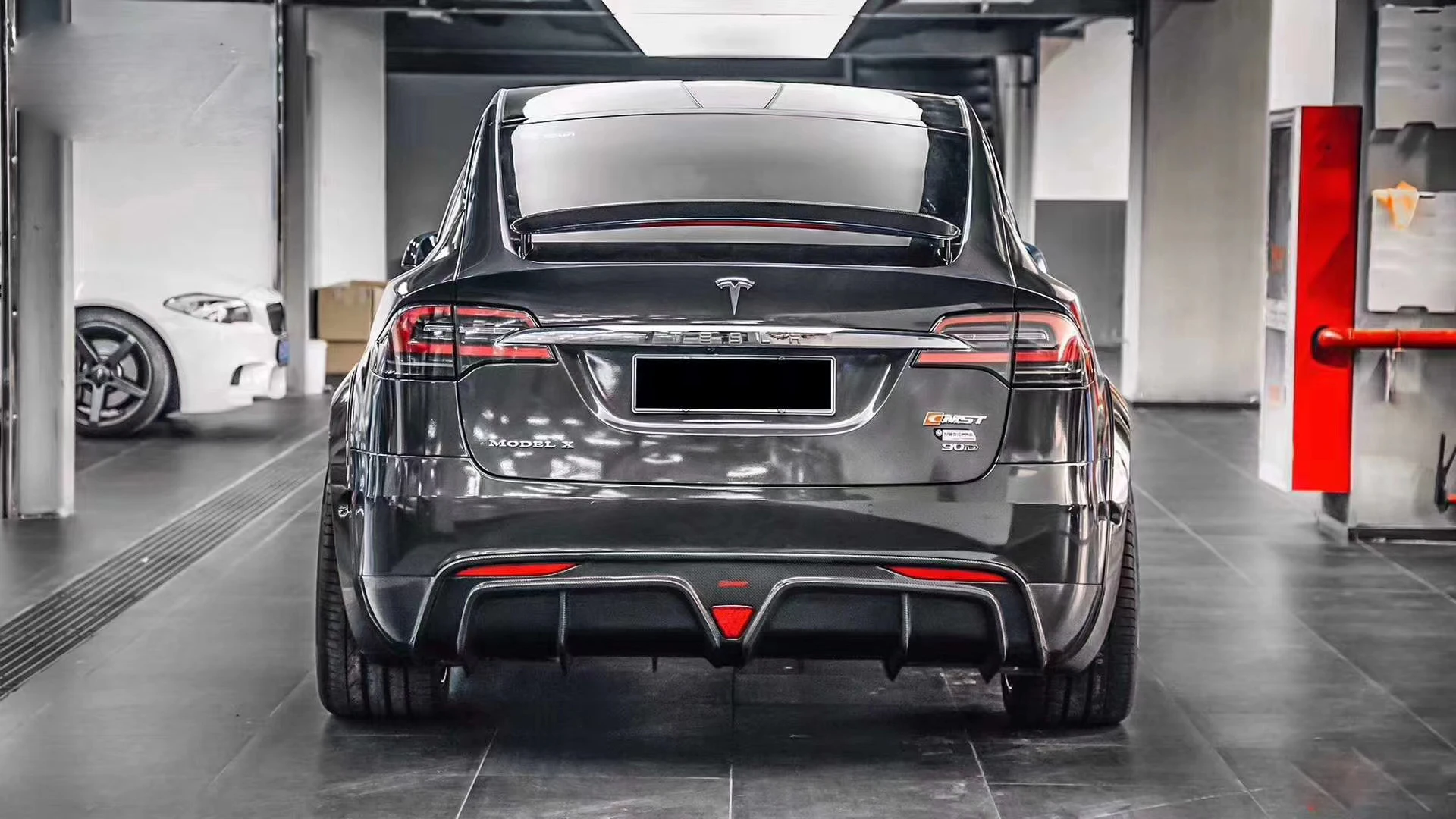 Factory Price Tesla Model X In Cmst Style Wide Flare Carbon Fiber Front ...