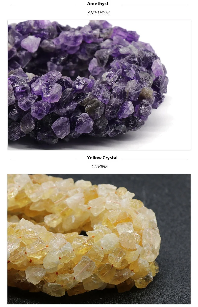 Small 10-12mm Wool Raw Stone Yellow Crystal Purple Powder White Crystal ...