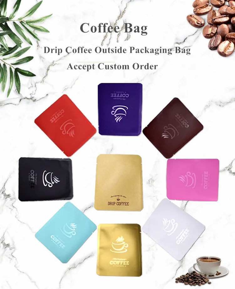 Heat Seal Drip Coffee Packaging Bags In Set Drip Coffee Filter Paper ...