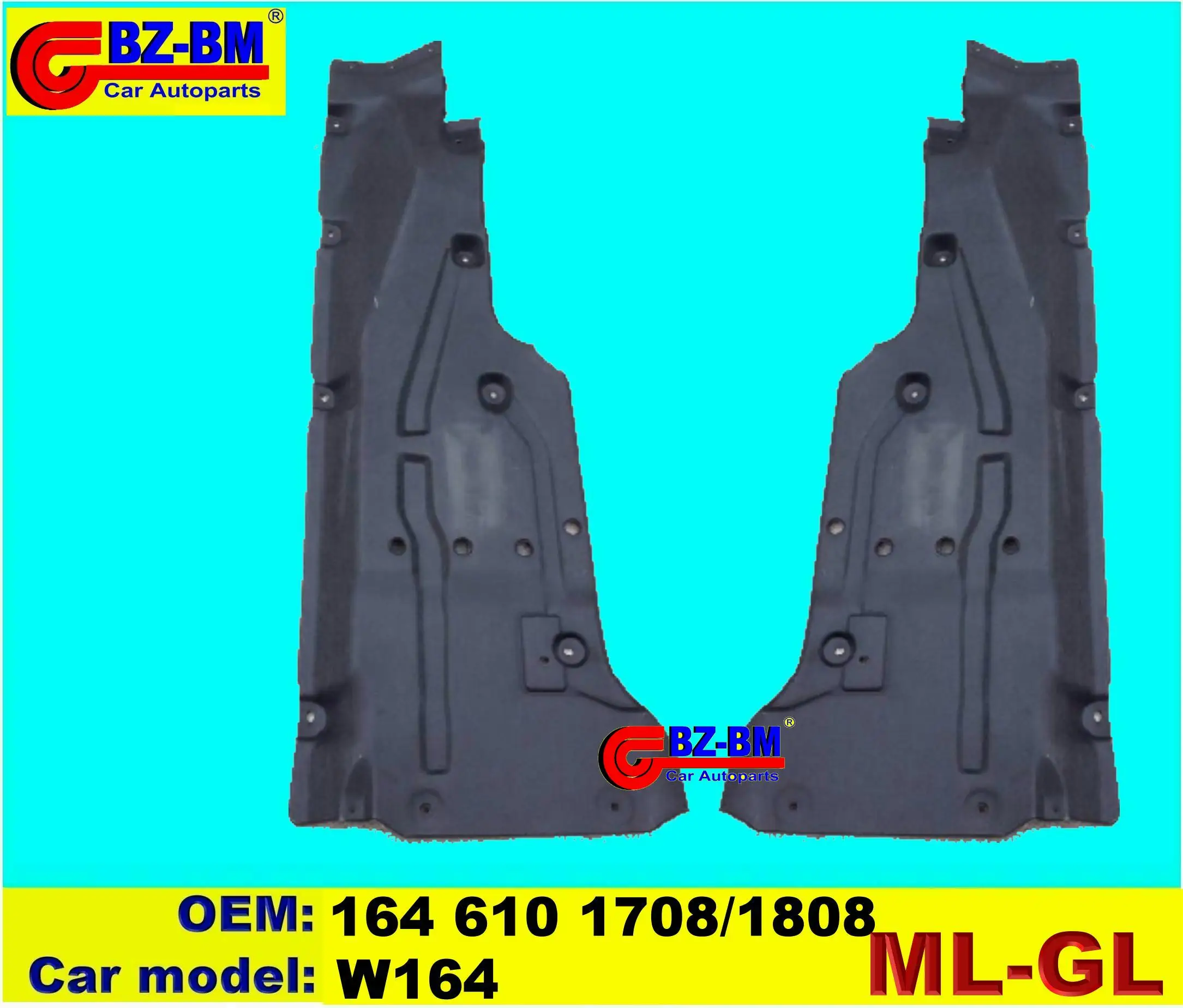 246 520 1523 Engine Shield Splash Guard For Benz Radiator Water Tank ...