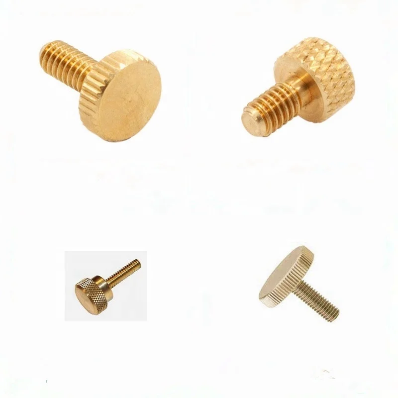 Brass Knurled Head Thumb Screws - Buy M1 M1.2 M1.4 M1.6 M2 M2.5 M3 M3.5 M4 M5 M6 M8 M10 M4 M6 ...
