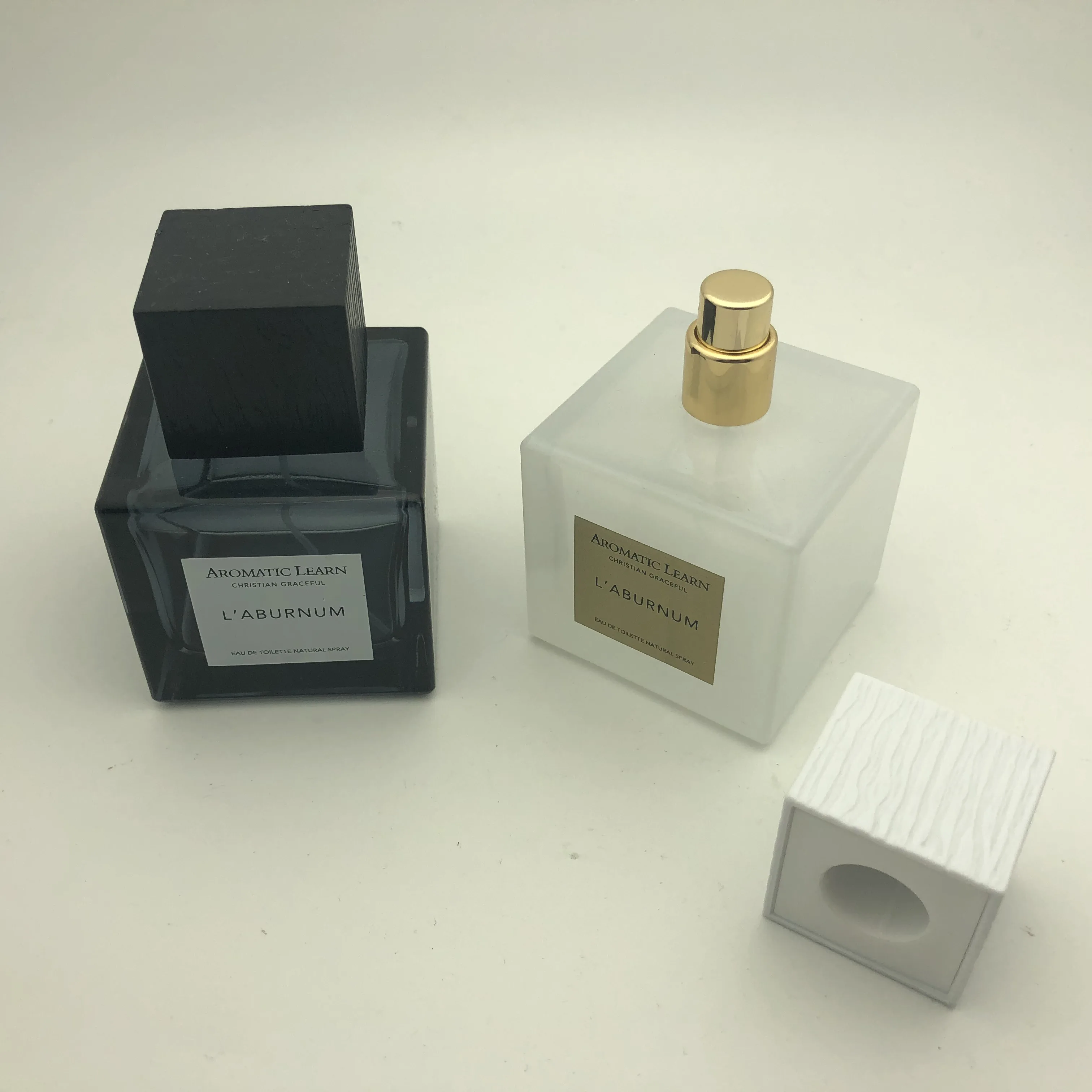 Sunrise Transparent White Painting - Eco-Friendly Perfume Bottle