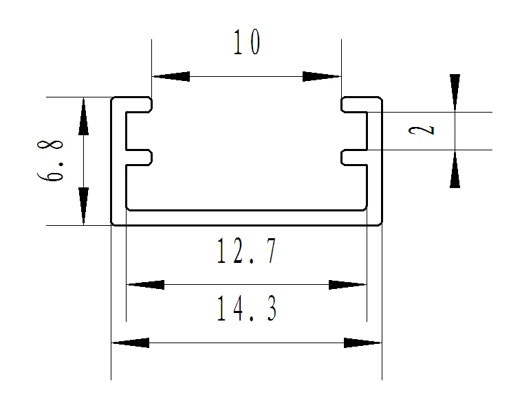 Plastic Profile U-Shaped Molding PVC-U Channel Trim