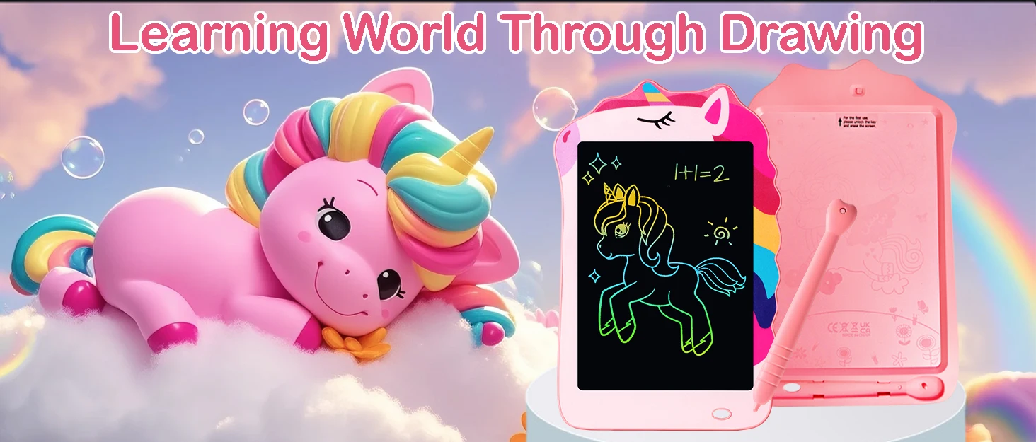 8.5 Inch Pink Unicorn Toys LCD Writing Tablet for Girls Kids ...