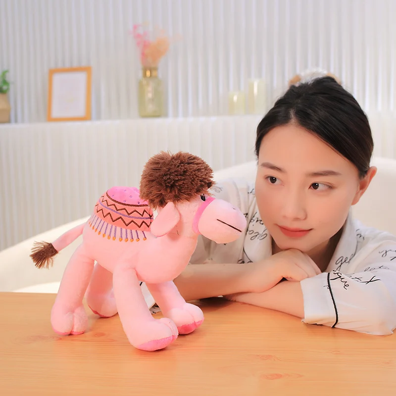 Camel Plush Stuffed Animals Toy Soft Camel Plush Toy Custom Pink Camel ...