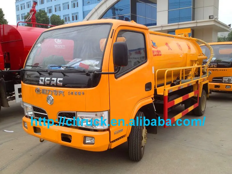 5 Tons Vacuum Sewage Suction Tank Truck For Sale 4x2 Sewer Dredge ...