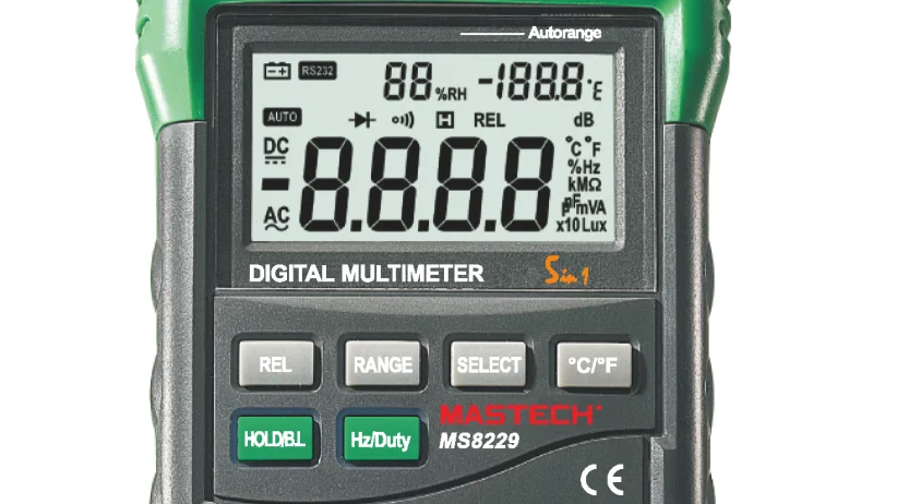 Mastech Ms8229 Digital Multimeter With Environment 5 In 1 - Buy Digital ...
