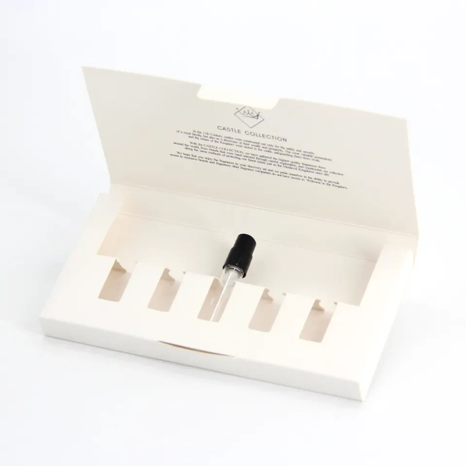 Custom Paper Drawer Perfume Box Parfum Fragrance Sample Gift Boxes Perfume Sample Box Luxury ...