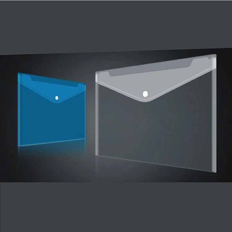 Custom A3 Size Plastic File Folder with Snap Button Clear File ...