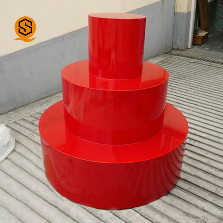Acrylic Composite Panel Solid Surface - Cylinder Display Stands