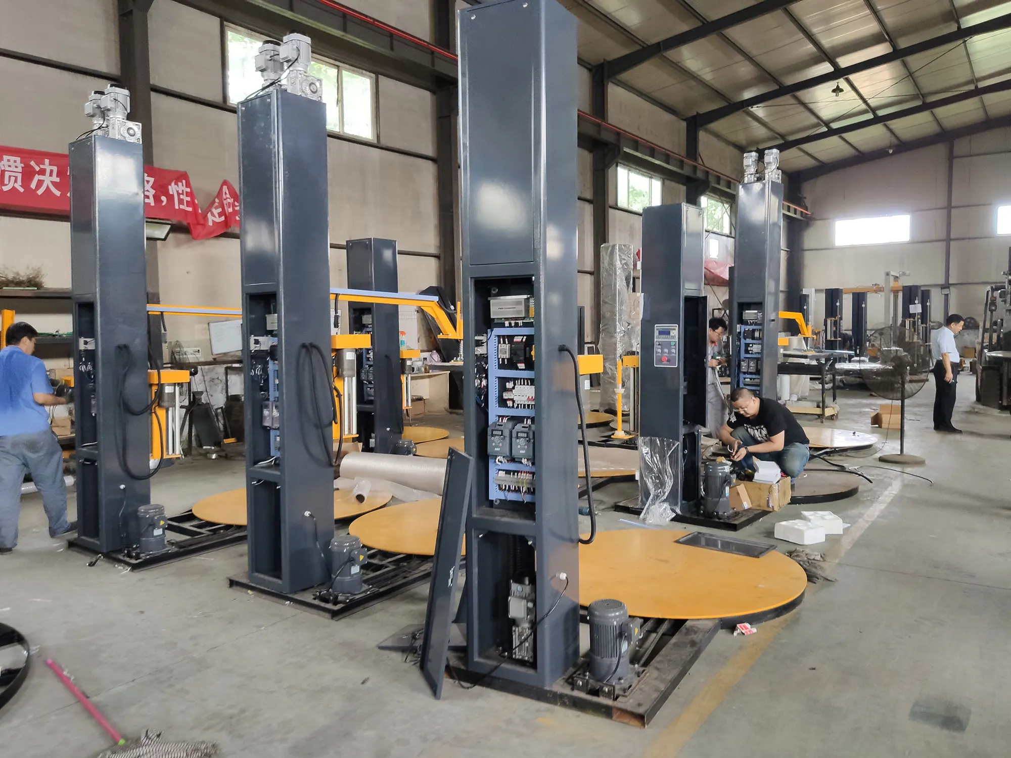 Automatic Stretch Film Shrink Pallet Wrapping Machine For Sale - Buy ...