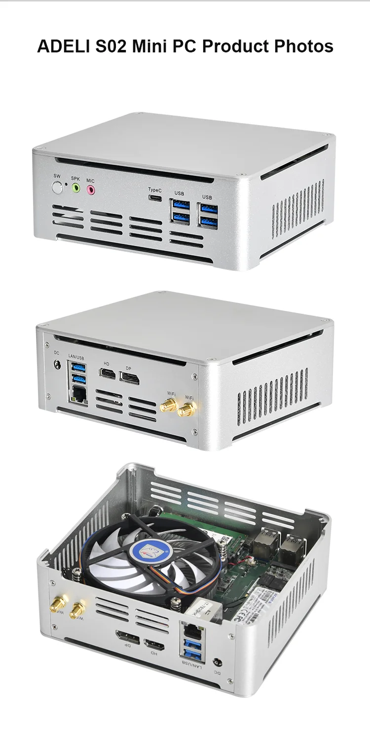 Small Form Factor Pc Portable Mini Pc Nuc I7 7820hk Turbo 3.9g Gamer ...