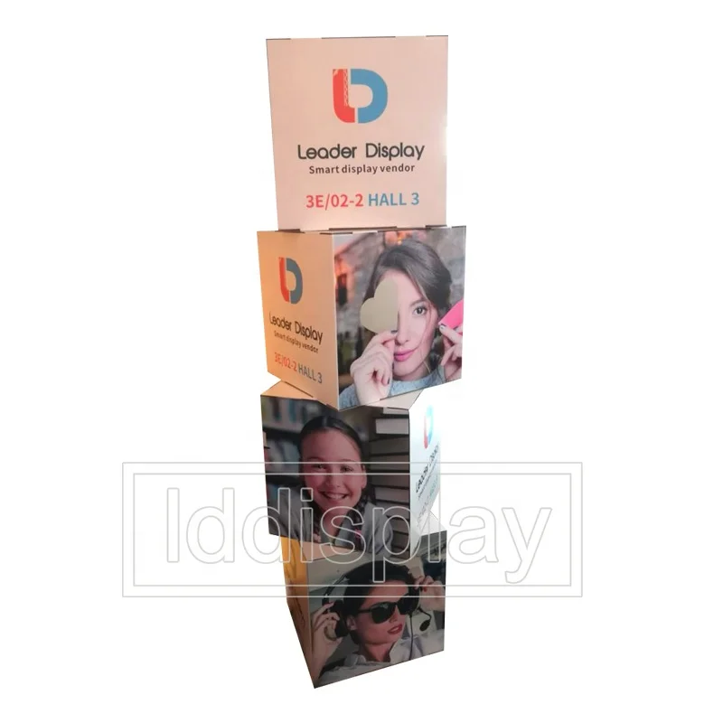 Leader Display Promotional Booth Totem Cubes Set of 4