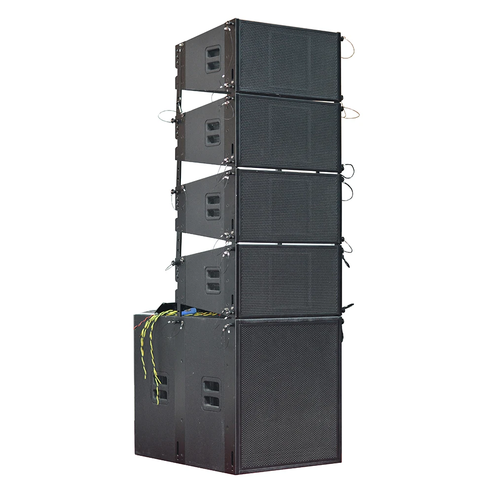 Active Line Array Powered Speakers - Wonvi A-208 System