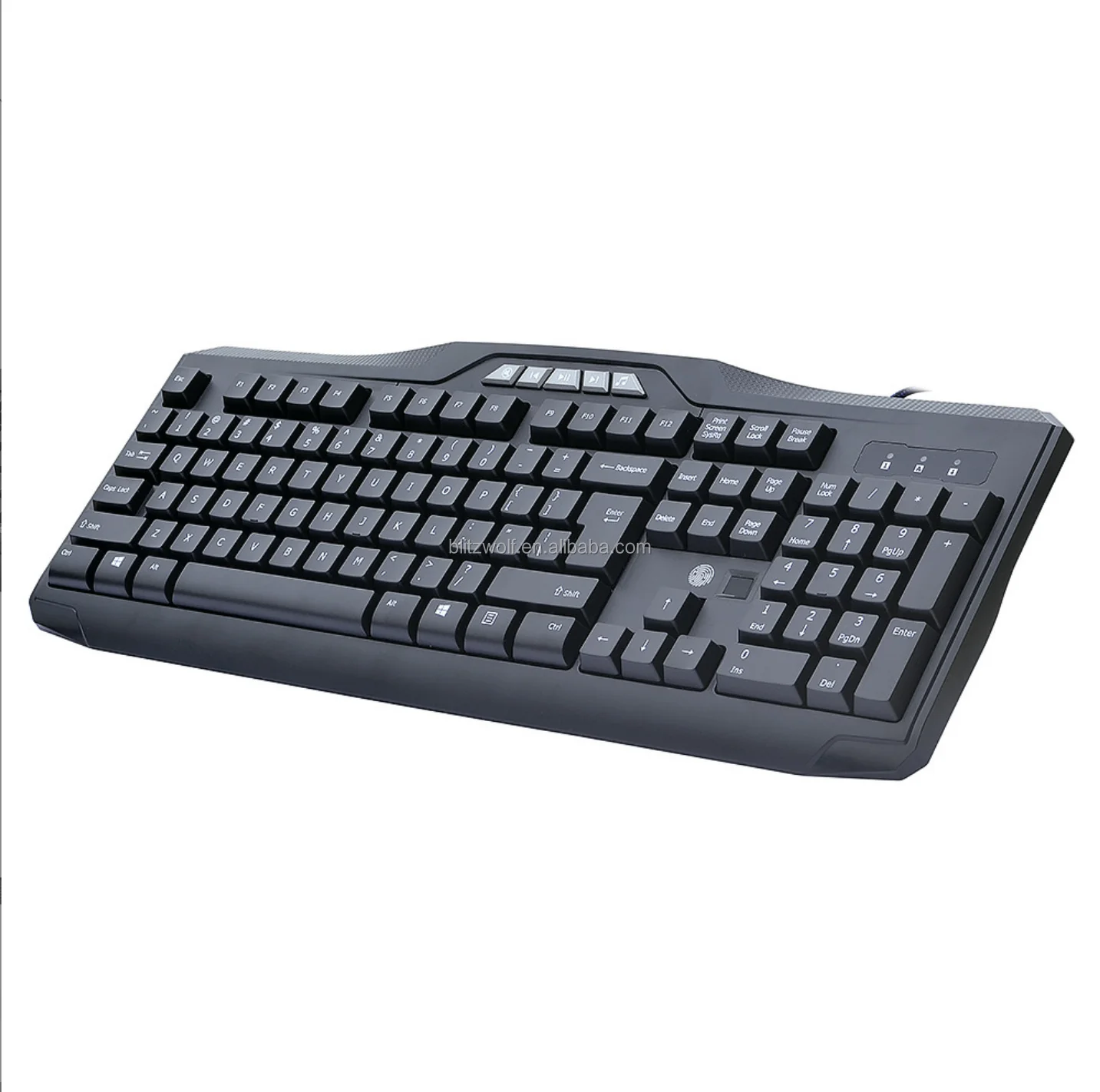 Factory Direct Sale 104 Keys Wired Biometric Keyboard with Fingerprint ...