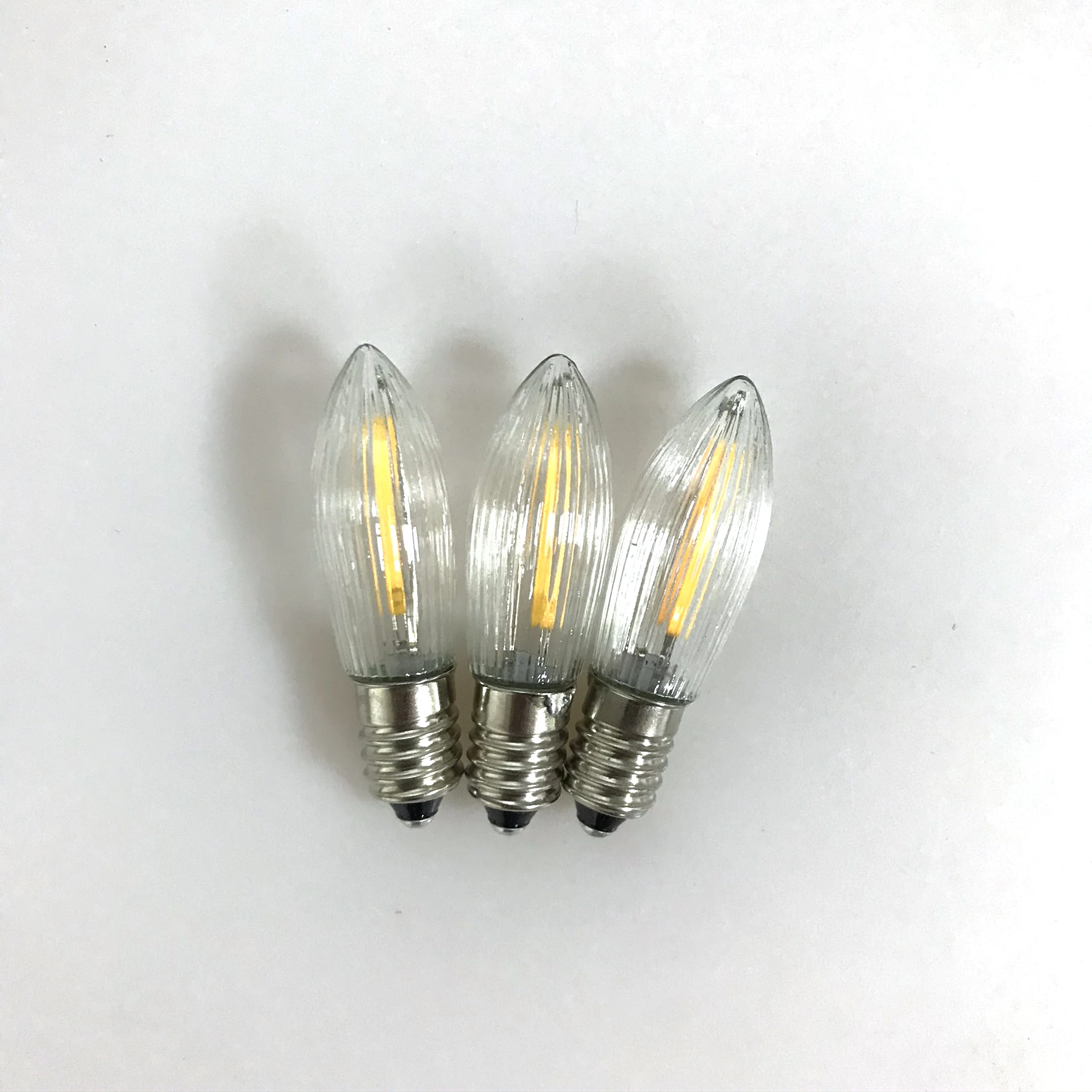 0.2W LED Filament Christmas Light Bulb 23V 34V Miniature Candle Light ...