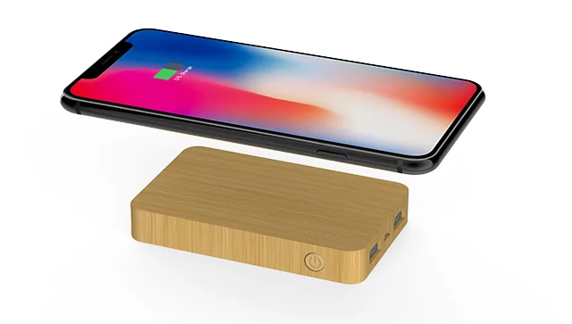 Sustainable Walnut Wood Wireless Charger Powerbank 5000mah 10000mah ...