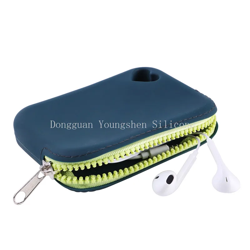 Custom Silicone Storage Bag Portable Zippered Storage Pouch Bag Handbag ...