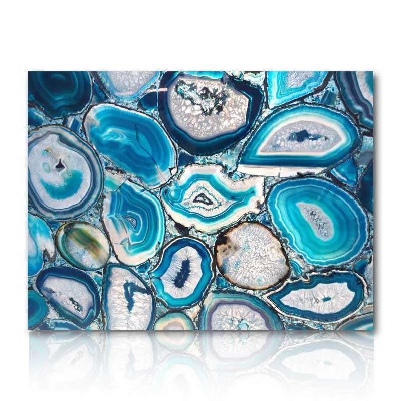 Natural Gemstone Slabs Agate Stone Background Wall Composite Glass ...