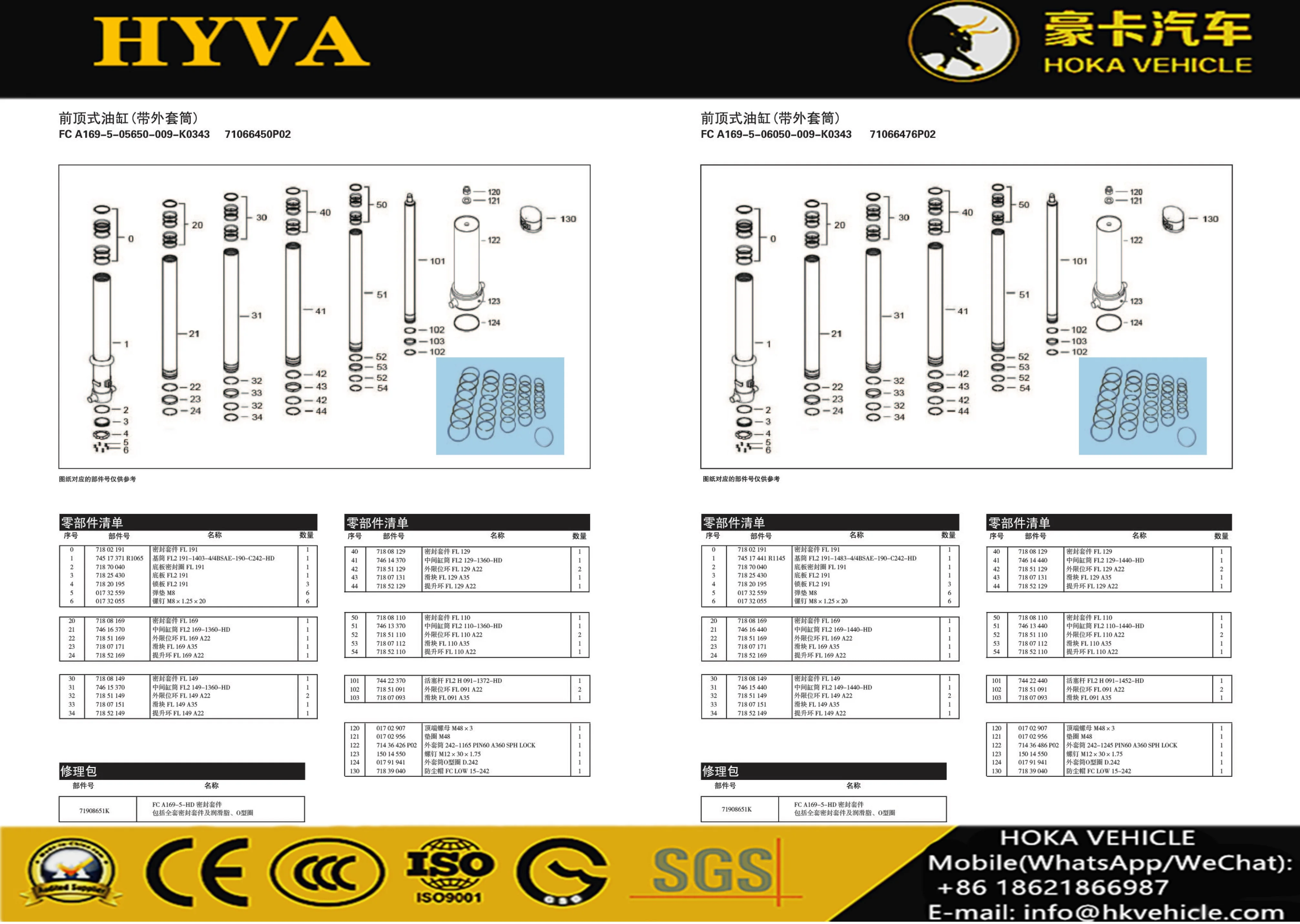 Original Hydraulic Cylinder FC A169-5 for HYVA Hoist System| Alibaba.com