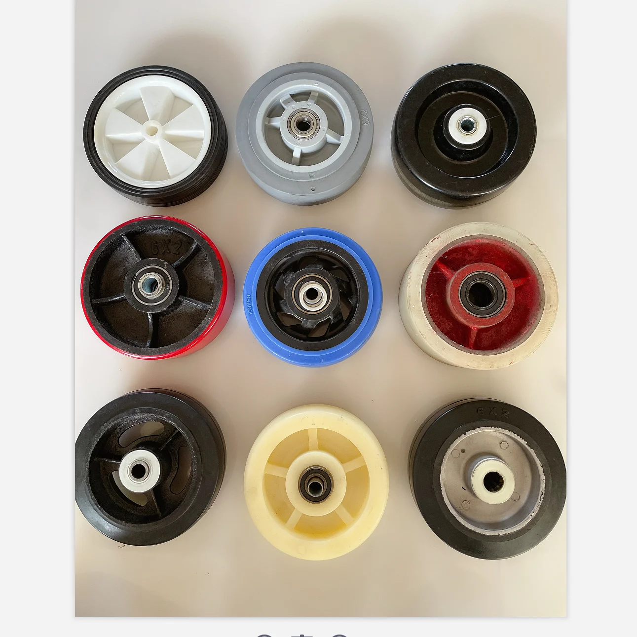 Customizable Rubber & Plastic Wheels for Material Handling OEM