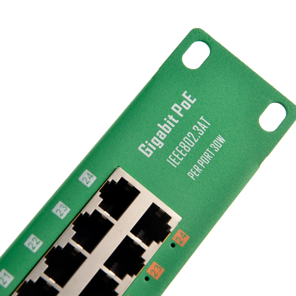 24 Port Gigabit Poe Injector Panel - Reliable Power & Data