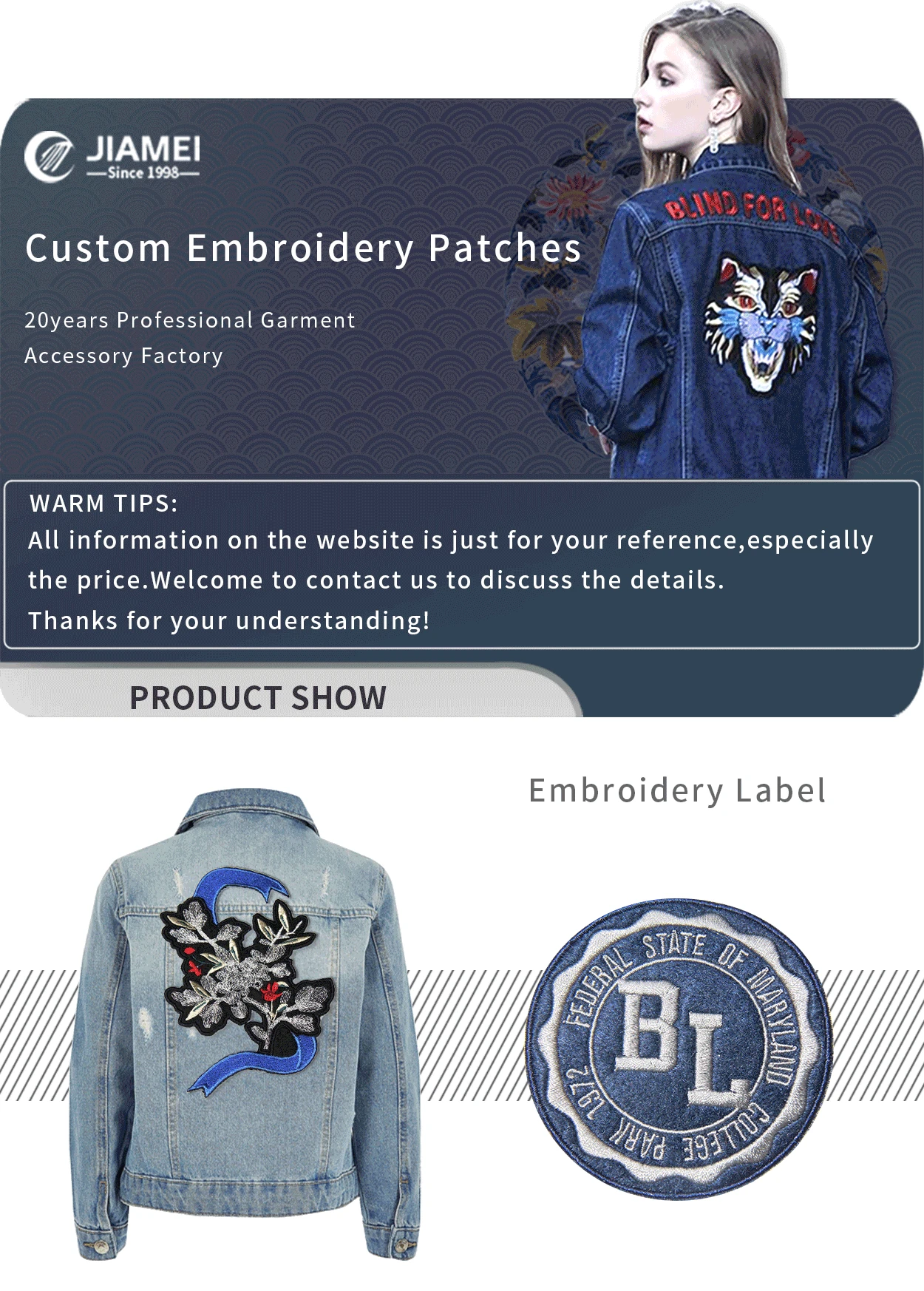 Nanjing Jiamei Garment Accessory Factory Oem Round Felt Printed Label ...