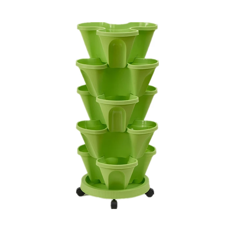 Hydroponics Farm Stacked Flower Pots Vertical Hanging Planter For Home ...