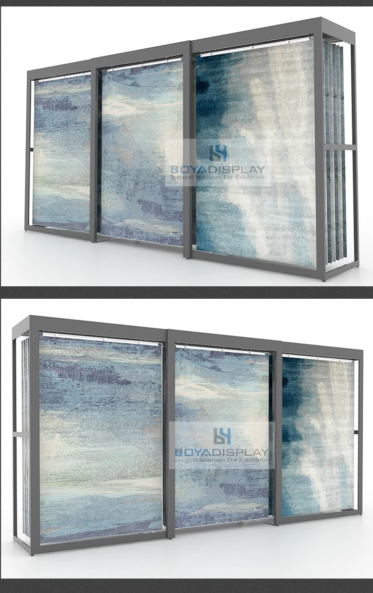 Free Standing Carpet Display Stand Rack For Hanging Large Area Carpet ...