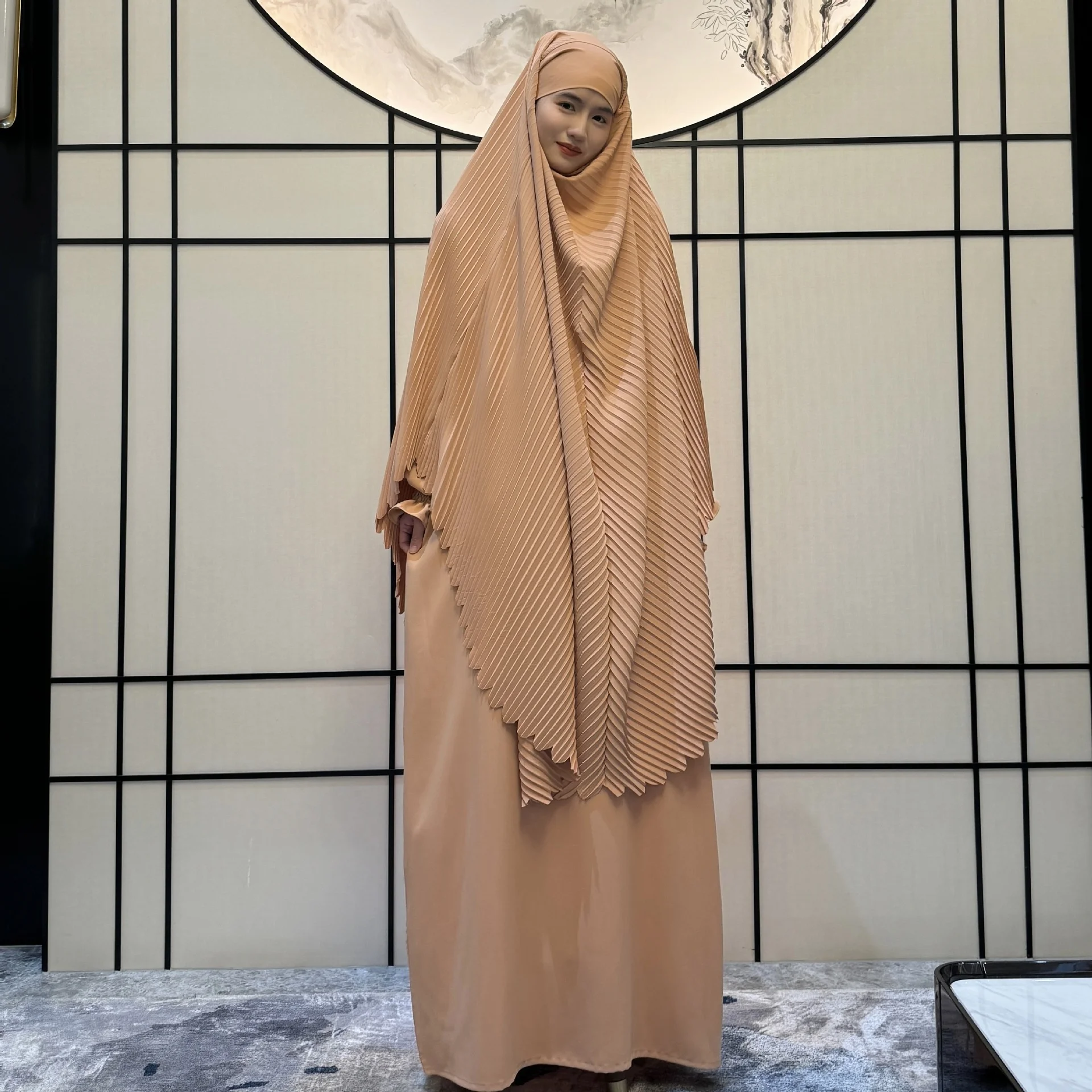 Elegant Cross-Border Abaya Long Dress for Women