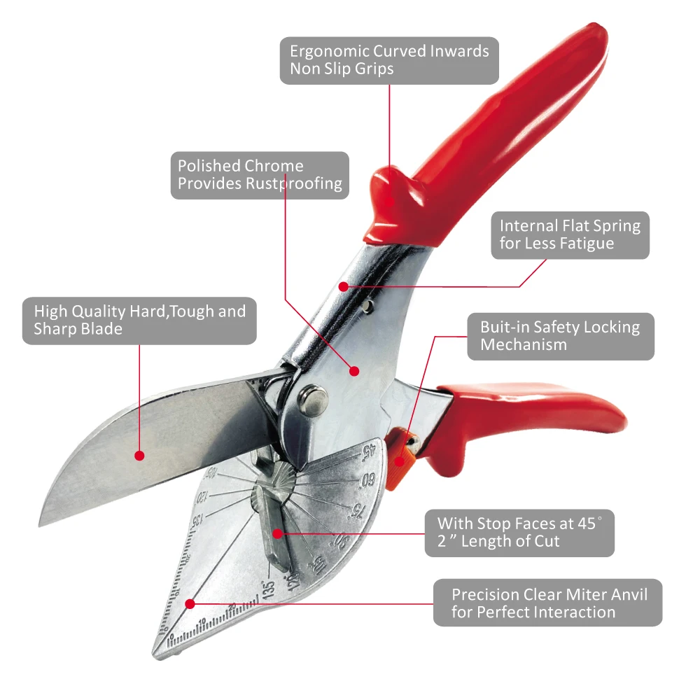 45 Degree 135 Degree PVC Angle Trim Cutter - High Quality