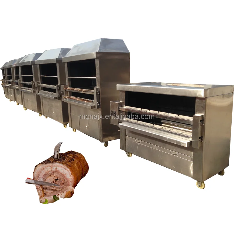 Wood-fired Chicken Rotisserie with Grill - BBQ Grill Machine