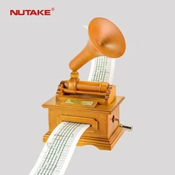Wooden DIY Custom Paper Music Box - Tin Hand Crank Kit