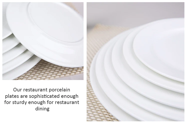 Cheap White Ceramic Porcelain Dinnerware Sets for Hotels