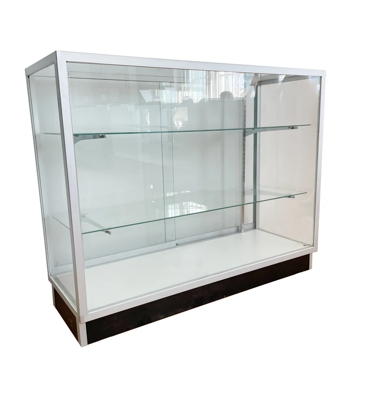 Aluminum Frame Jewelry Display Glass Showcase - Easy Install