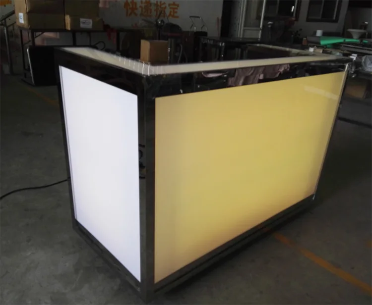 LED Portable Bar - High Quality Stainless Steel Counter