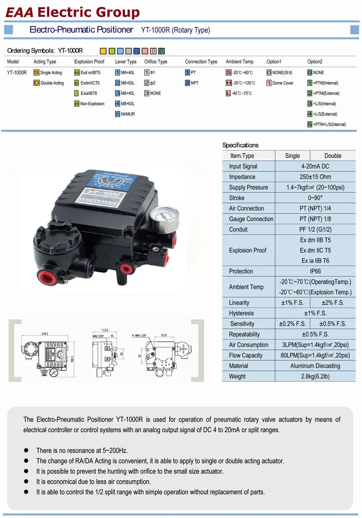 Rotork YT1000 Valve Positioner - Precision Control Solutions