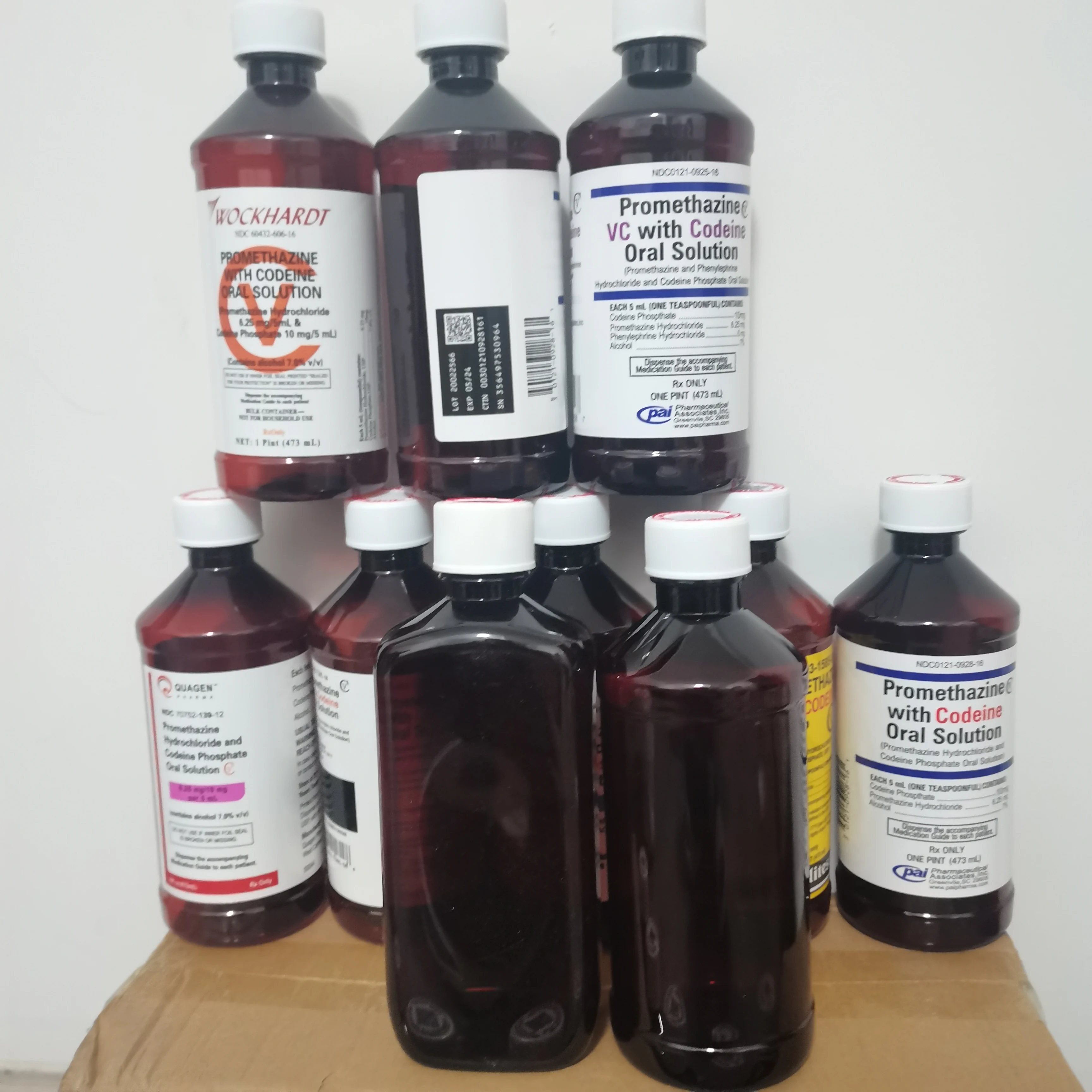 Empty 473ml 16oz Wockhardt Tris Pai Nostrum Arch Cough Syrup Plastic ...