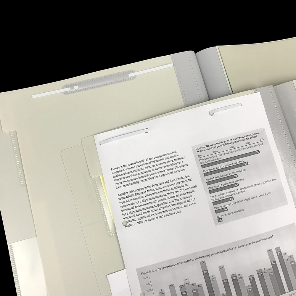 Plastic Medical File Folder Medical Dividers Clip 11 Dividers Medical ...