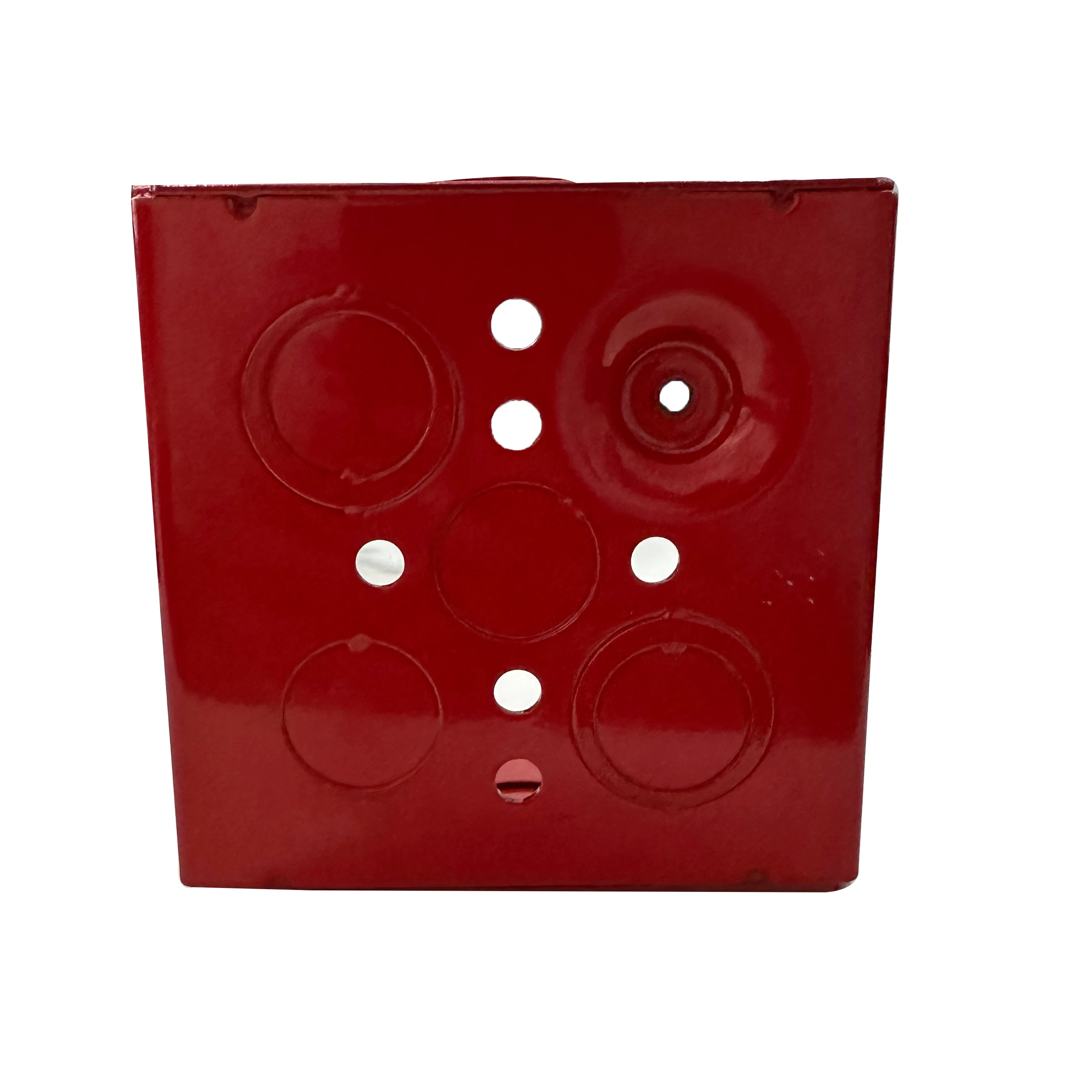 RED 4x4 square Galvanized -steel Electrical Metal Boxes 52171P-R ...