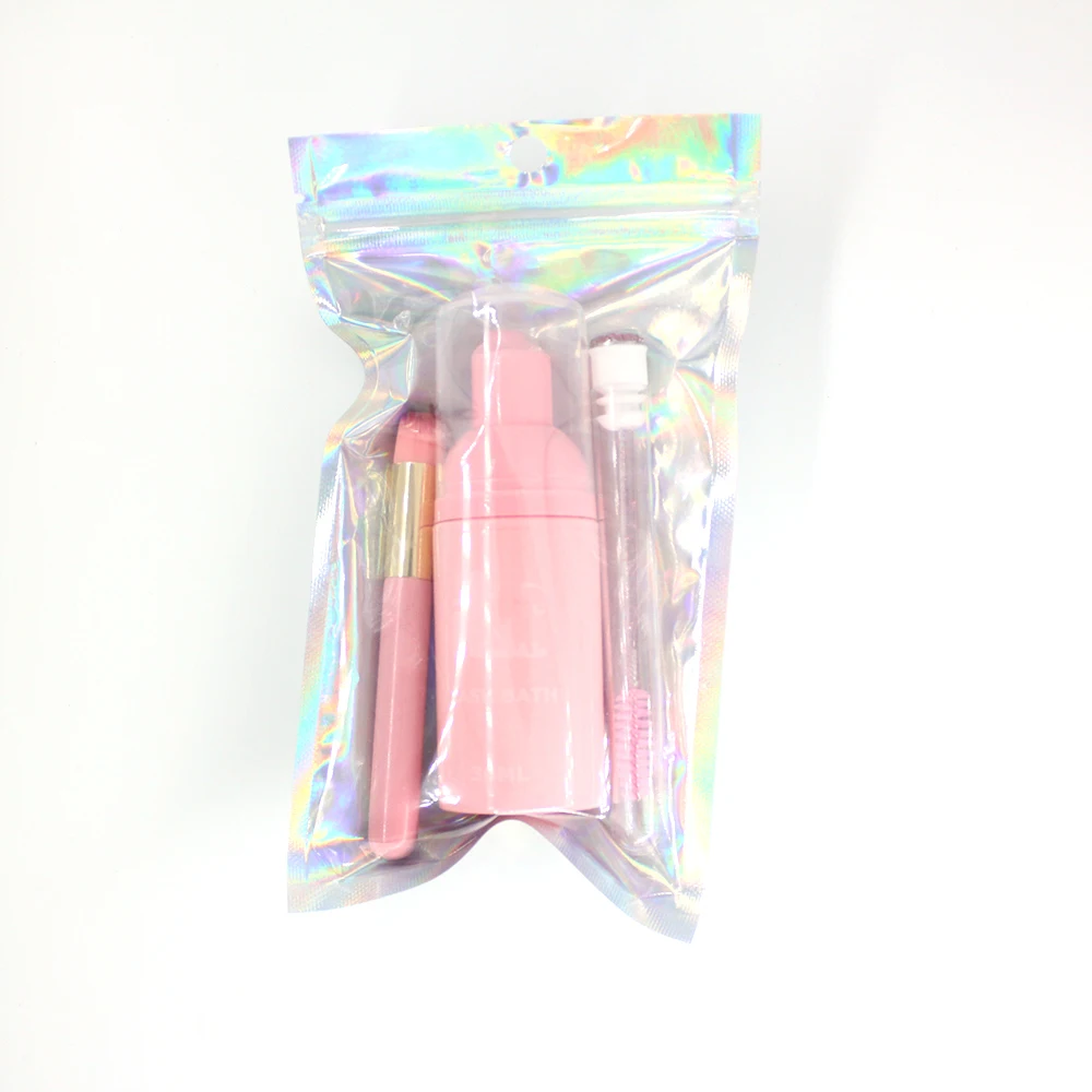 Wholesale 30ml 60ml 100ml Lash Shampoo Kit Pink Lash Shampoo Bottle Set ...