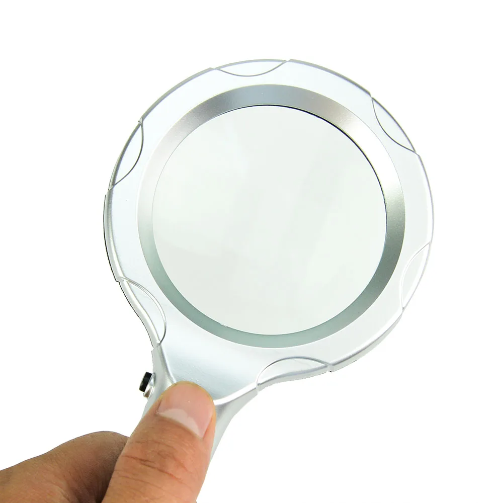 6 Led Lighted Vision Magnifying Glasses For Coin Collecting Led ...