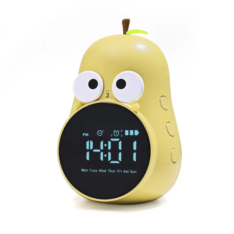 Cute Cartoon Children's Led Clock Square Shape Desktop Creative Digital ...