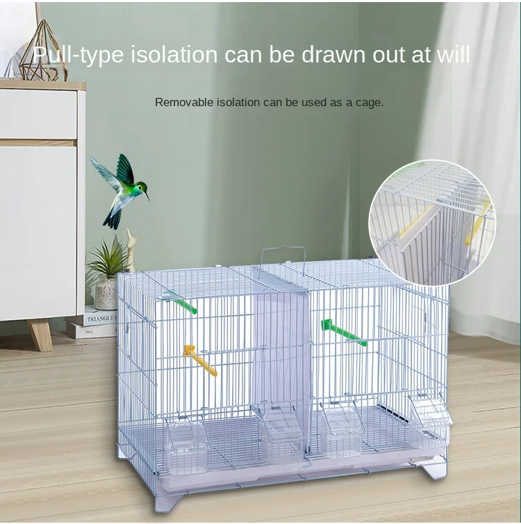 Wholesale Foldable Rectangular Metal Animal Cage for Parrots