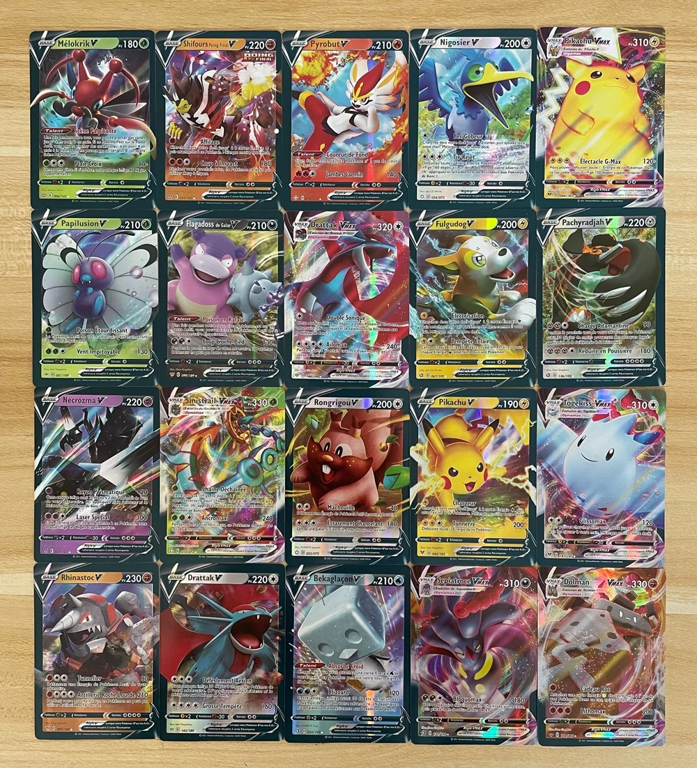 French Trading Card Game Pokemon Tcg V Vmax Shining Cards French ...