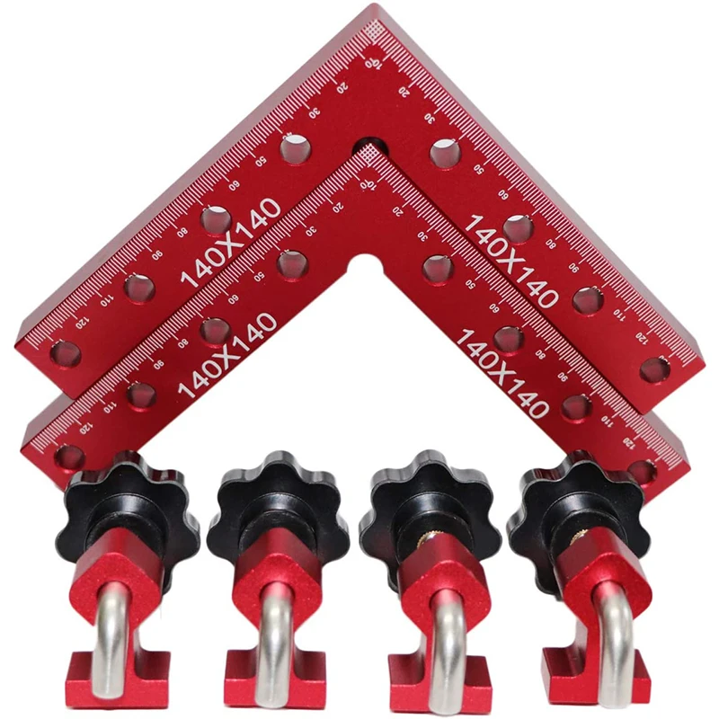 Woodworking Corner Clamps Right Angle Ruler 90 Degree L-shaped ...