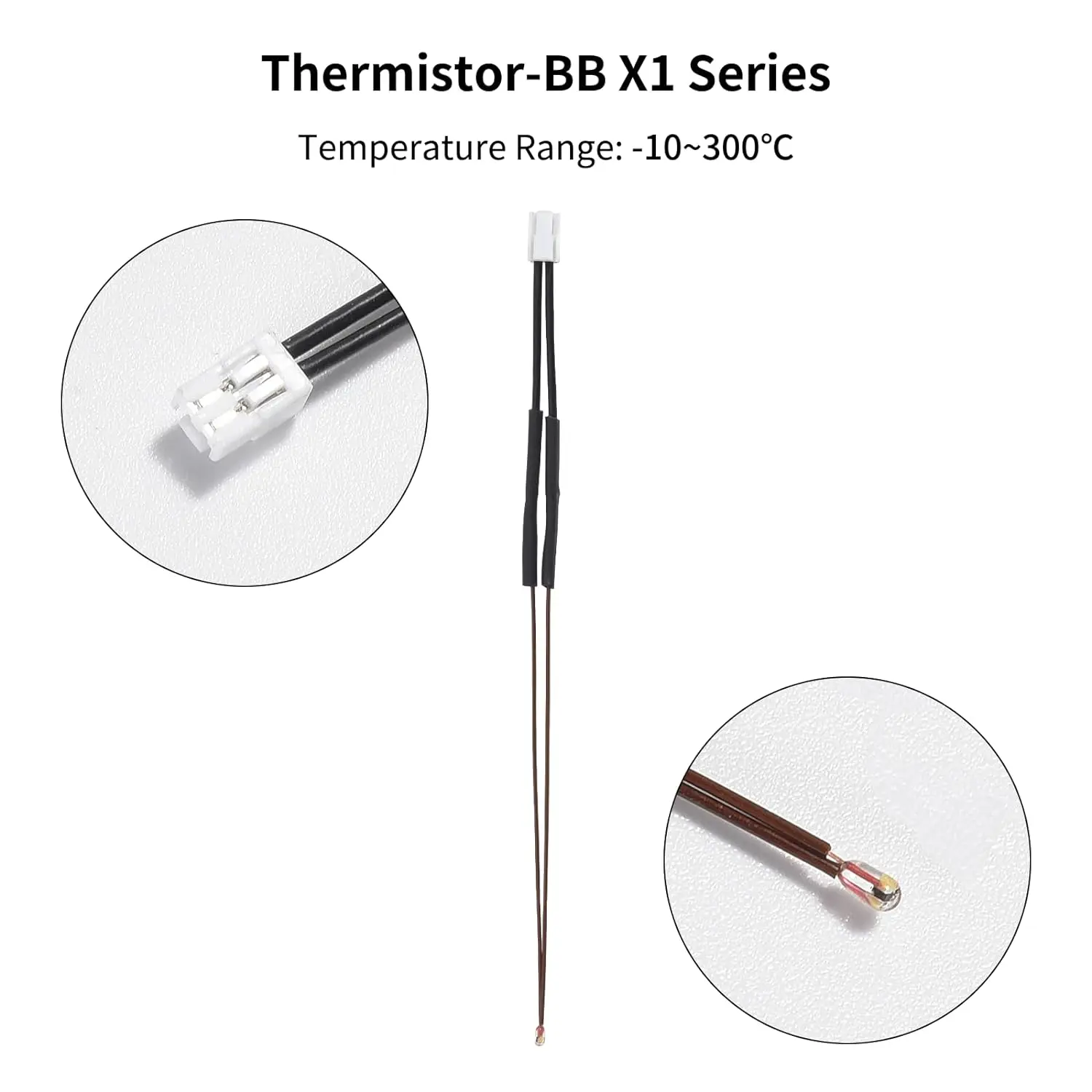 Ceramic Cartridge Heater 24V 48W & NTC 100k 3950 Thermistor for Bambu ...